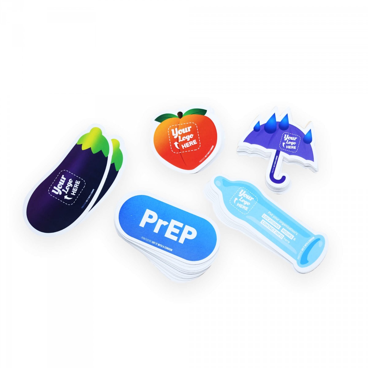 Die Cut Promo Cards - Assorted Emoji Designs